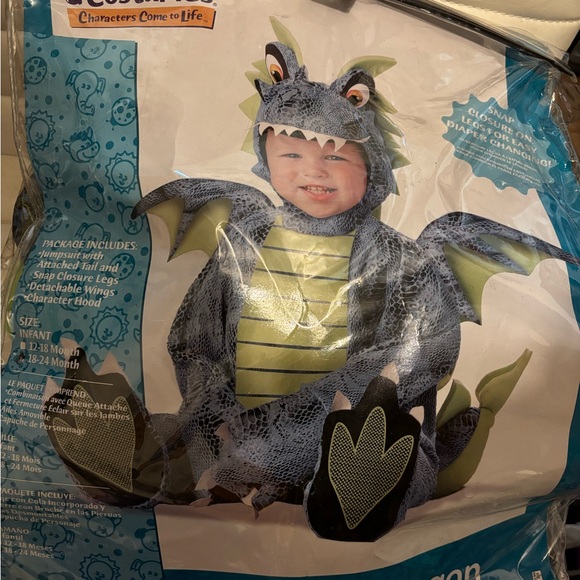 Disguise | Costumes | Disguise Dragon Costume For Kids Blue And Green ...